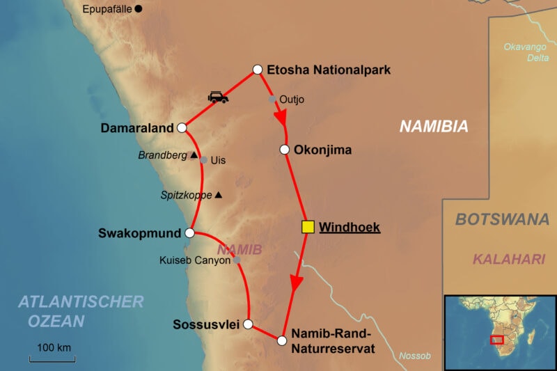 Namibia Rundreise - Diamanten Namibias - vom Spezialisten Jet Reisen